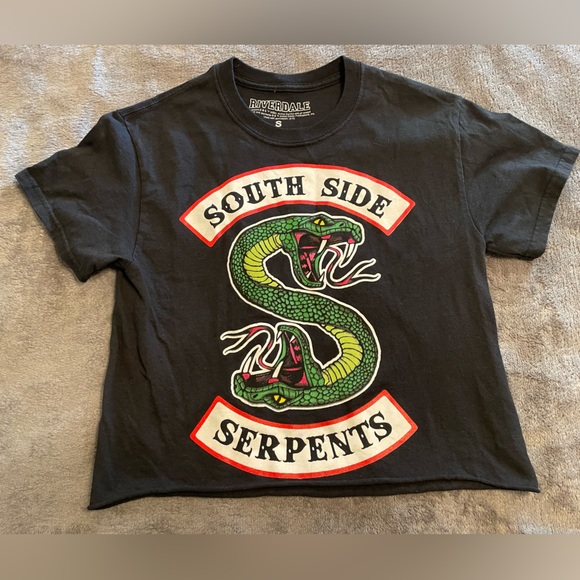 Riverdale | Tops | Riverdale South Side Serpents Cut Off Tee Shirt ...